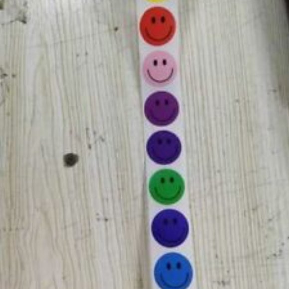 Design | 5 Lot Smiley Face Stickers Rolls Teacher Behavioral Reward ...